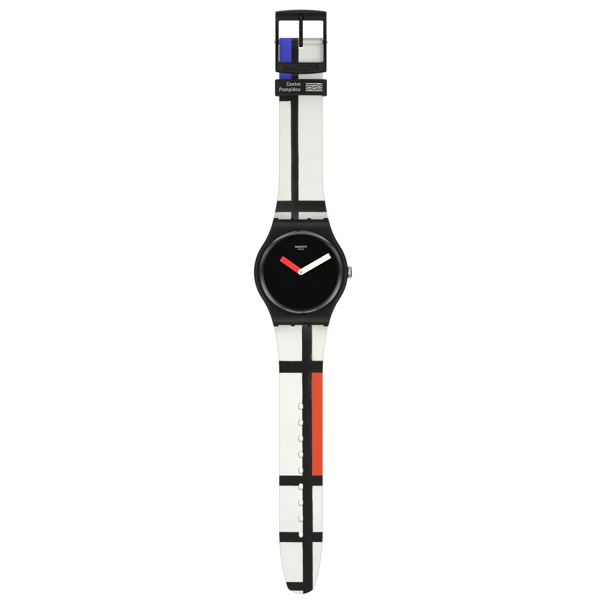 Swatch Red, Blue and White, By Piet Mondrian SUOZ344 – Flora Inc.